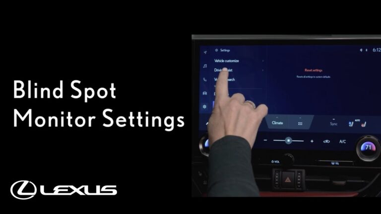 Lexus How-To: Blind Spot Monitor Settings | Lexus - Carros A-Z